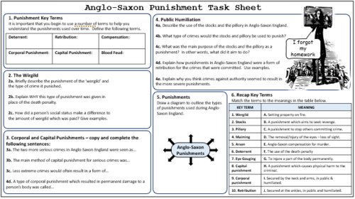 Anglo-Saxon Punishments | Crime & Punishment - GCSE History Edexcel ...