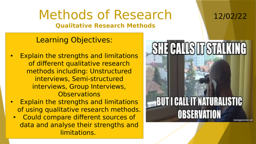 Sociology International Cambridge AS/A level Research Methods ...