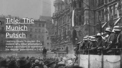 The Munich Putsch | Teaching Resources