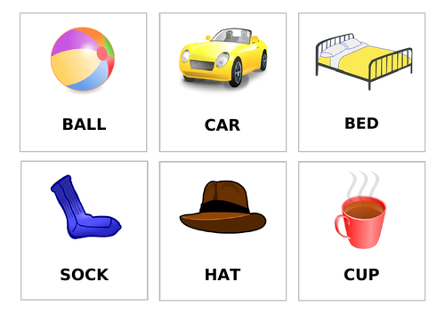 First Words Flashcards | Teaching Resources