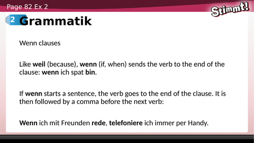 Wenn clauses / Sentences with wenn | Teaching Resources