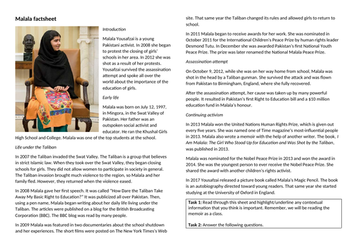 Full I am Malala Scheme - KS3 - AQA English | Teaching Resources