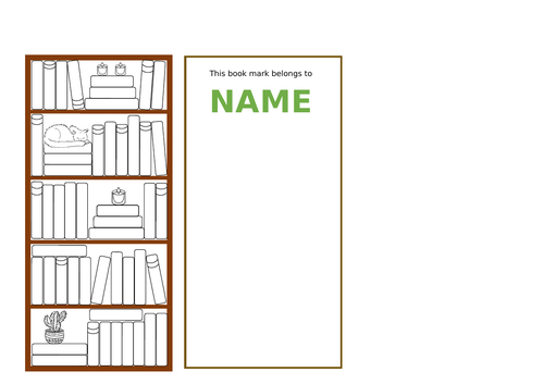 book tracker bookmark editable | Teaching Resources