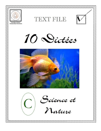 Intermediate French: 10 Dictées C (Science et Nature) TEXT | Teaching ...