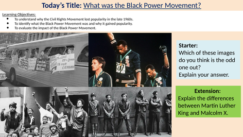 Black Power KS3 | Teaching Resources