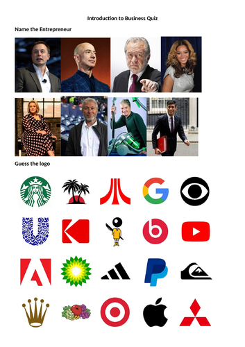 Introduction to Business quiz | Teaching Resources