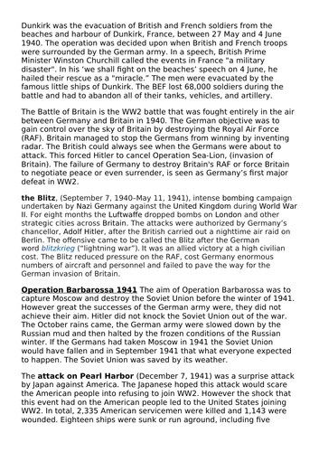 assessment: Significant Turning Point WW2 | Teaching Resources