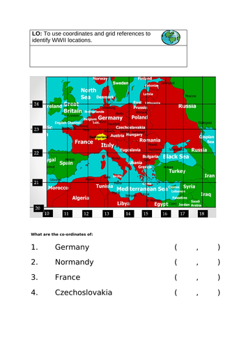 WW2 Geography Planning - Year 5 and 6 | Teaching Resources