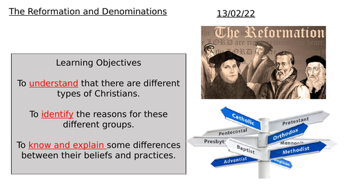 Christian Denominations and Reformation | Teaching Resources