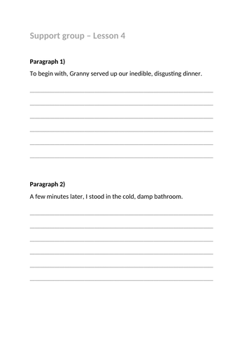 Year 4 Literacy Planning - Diary Writing - Gangsta Granny | Teaching ...