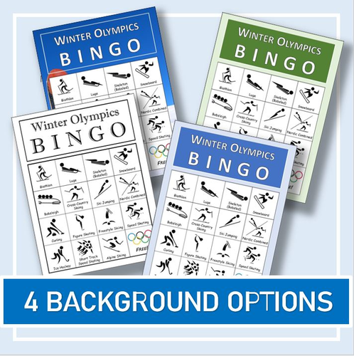 Winter Olympics BINGO GAME | Teaching Resources