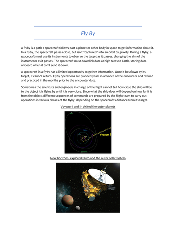 GCSE Astronomy Lesson 11- Space Probes | Teaching Resources