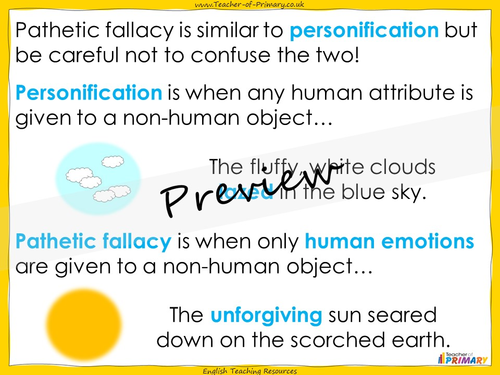 Introducing Pathetic Fallacy - Year 5 and 6 | Teaching Resources