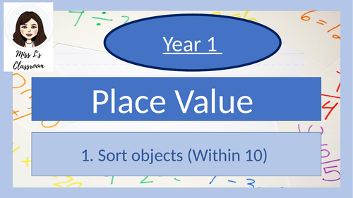 Year 1 Place Value Sorting Objects Teaching Resources
