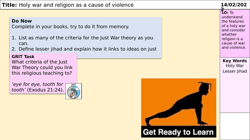 Holy War (Religion, Peace and Conflict) AQA Religious Studies ...