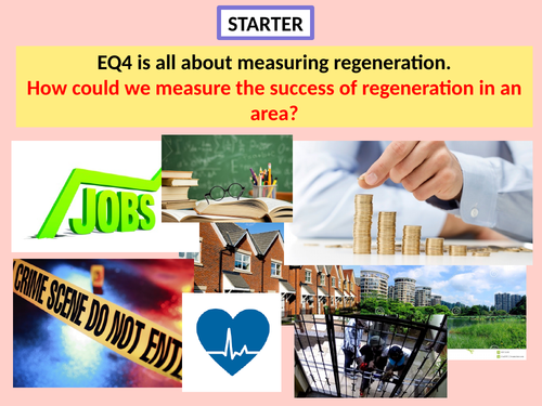Edexcel A-Level Geography Topic 4A Regenerating Places | Teaching Resources