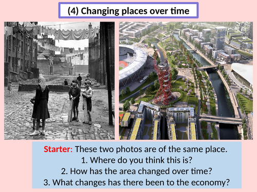 Edexcel A-Level Geography Topic 4A Regenerating Places | Teaching Resources