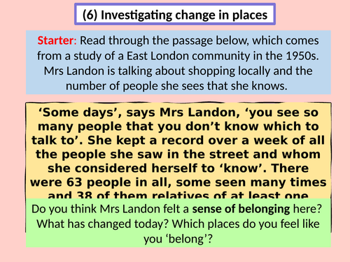 Edexcel A-Level Geography Topic 4A Regenerating Places | Teaching Resources