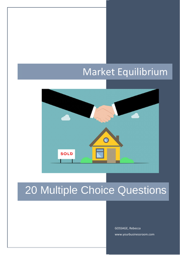 Market Equilibrium - 20 Multiple Choice Questions for Economics ...