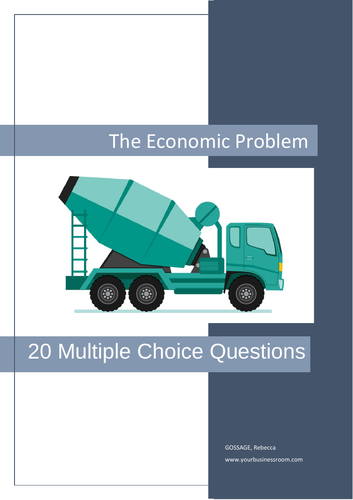 The Economic Problem - 20 Multiple Choice Questions for Economics ...