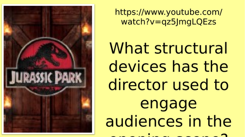 AQA GCSE English Paper 1 Practice - Jurassic Park | Teaching Resources