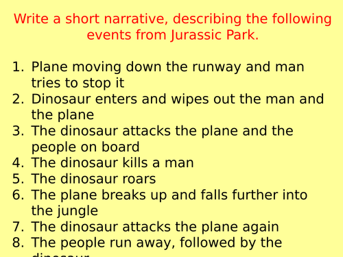 AQA GCSE English Paper 1 Practice - Jurassic Park | Teaching Resources
