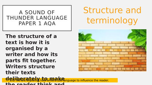 AQA GCSE English Paper 1 Practice - A Sound of Thunder - November 18 ...