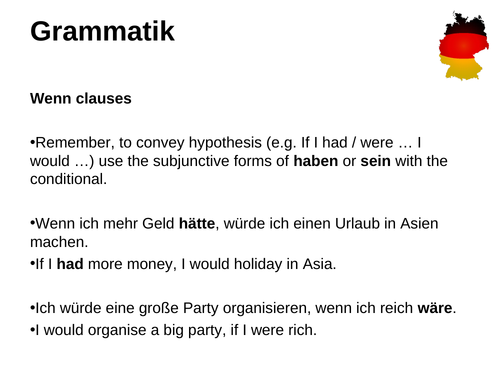 Wenn clauses | Teaching Resources