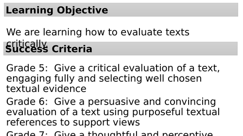 AQA GCSE English Paper 1 Practice - using 'The Story of an Hour ...