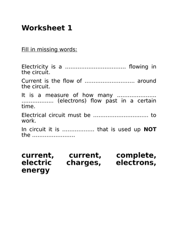 7J Electricity year 7 Complete bundle | Teaching Resources