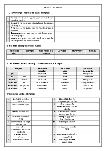 Viva 2 Technology, Music, TV - tecnología, tele, música (11 worksheets ...