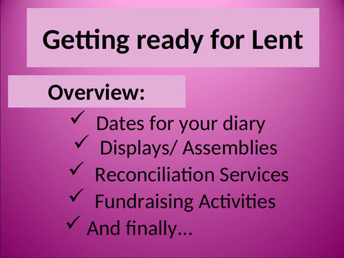Ash Wednesday Lent Teaching Resources Planning Powerpoints Worksheets ...