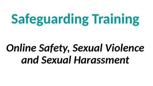 Safeguarding Training / CPD for Staff - Sexual Harassment / Sexual ...