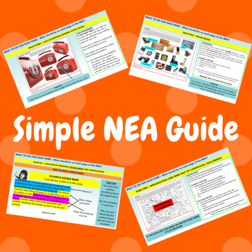 NEA Guide - Design Technology (DT) GCSE | Teaching Resources