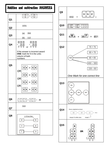 KS2 SATS Maths Revision Sheets - Addition and Subtraction | Teaching ... KS2 SATS Maths Revision Sheets - Addition and Subtraction | Teaching ...