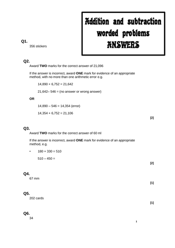 KS2 SATS Maths Revision Sheets - Addition and Subtraction | Teaching ... KS2 SATS Maths Revision Sheets - Addition and Subtraction | Teaching ...