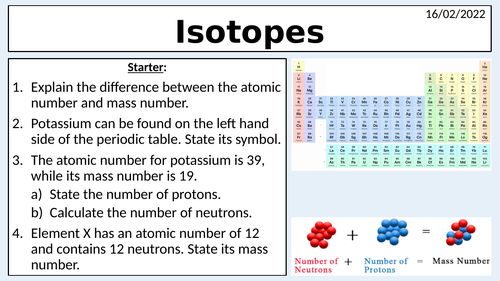 Atomic Structure, Isotopes & Electron Configuration (3 lessons ...