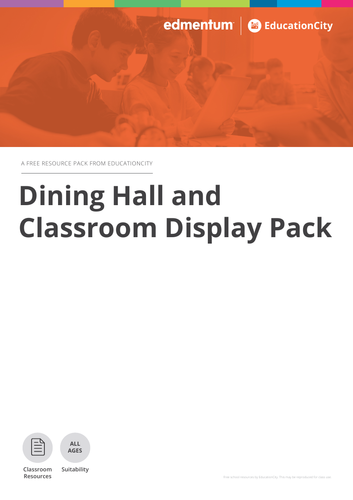 Dining Hall and Classroom Display Resources | Teaching Resources
