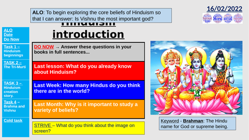 Hinduism introduction. | Teaching Resources