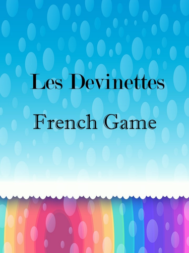 Les Devinettes - French Game | Teaching Resources