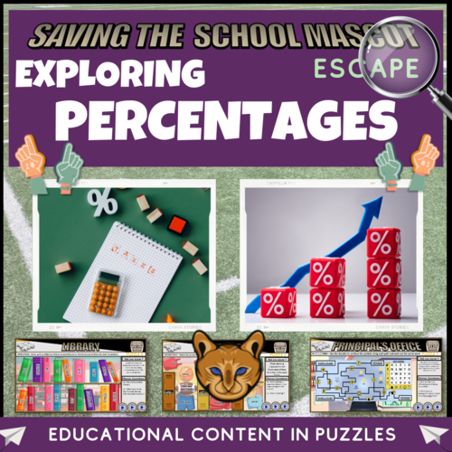 Maths Escape Room - Percentages | Teaching Resources