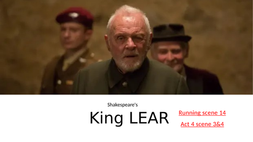 King Lear Unit of Work (ALevel) | Teaching Resources