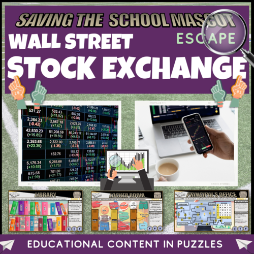 Stock Exchange Wall Street Escape Room | Teaching Resources