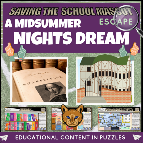 A midsummer Nights Dream - Escape Room | Teaching Resources