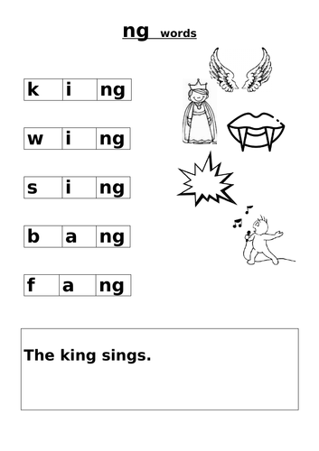 Jolly Phonics Set 5 Read and Match | Teaching Resources