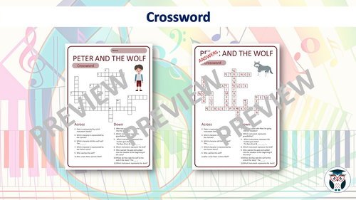 Peter and the Wolf 11 Handouts and 17 Worksheets - Print & Go PDFs ...