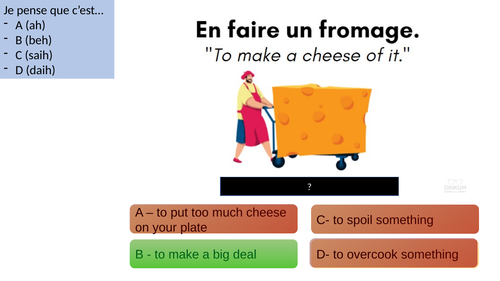 Gadiom- French food idioms quiz | Teaching Resources