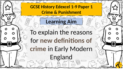 New Crimes Early Modern England - Crime & Punishment - GCSE History ...