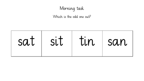 50 EYFS and KS1 Literacy Morning tasks | Teaching Resources