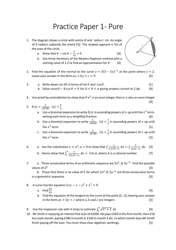 Exam practice (A Level maths, year 2): questions and answers (Armitage ...